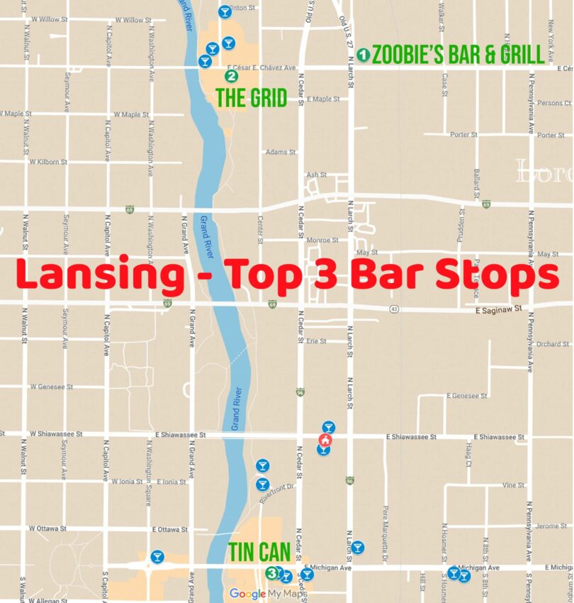 Pedal Saloon Lansing Routes | Pedal Saloon